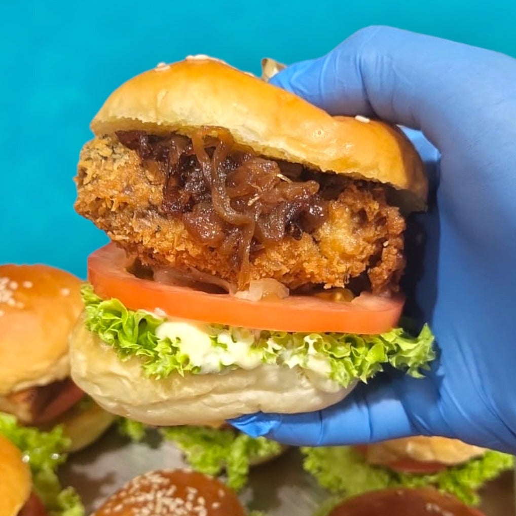 Crispy Portobello Mushroom Sliders (Vegetarian) | GRUB Singapore